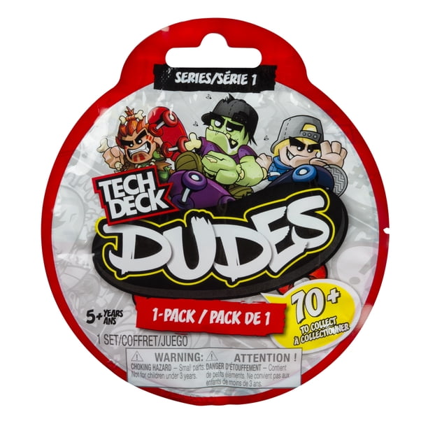 Tech Deck Dudes – 1-Pack Collectible Skateboarding Figure with Board ...