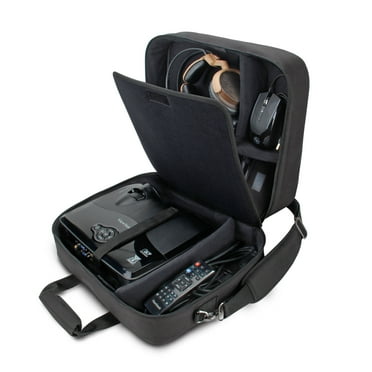Mini Projector Case Travel Carrying Bag with Adjustable Dividers ...