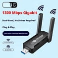 USB 3.0 WiFi Adapter 1300Mbps, Dual Band 2.4G/5G Wireless Network ...