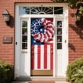 1Pc Independence Day Wreath 4Th Of July Wreath Wood For Front Door Wall ...