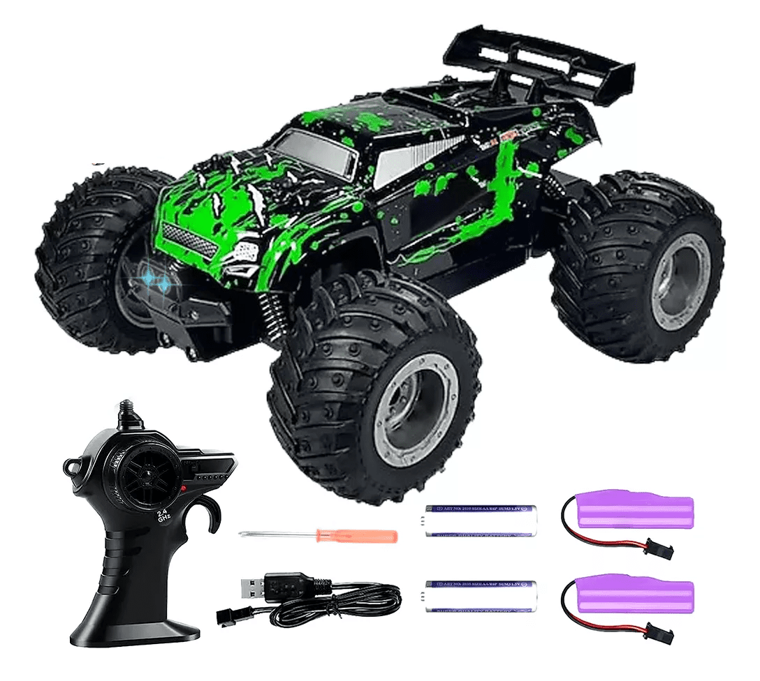 Carro De Control Remoto Todo Terreno 2 pilas Recargable 1:18, Negro ...