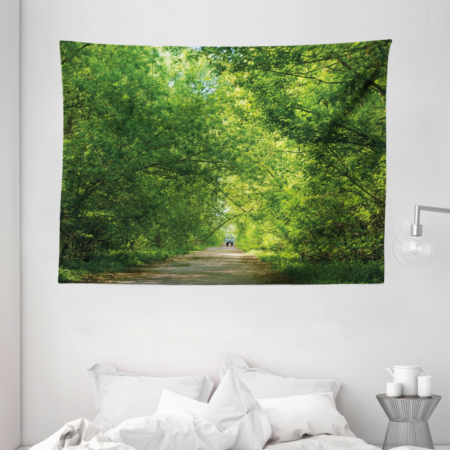 Landscape Tapestry, Fresh Forest Canopy Trees over Footpath in an Old ...