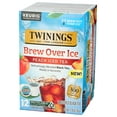 Pack of 6, Twining Tea Brew Over Ice Peach Iced Tea K-Cup® Pods, 1.26 ...