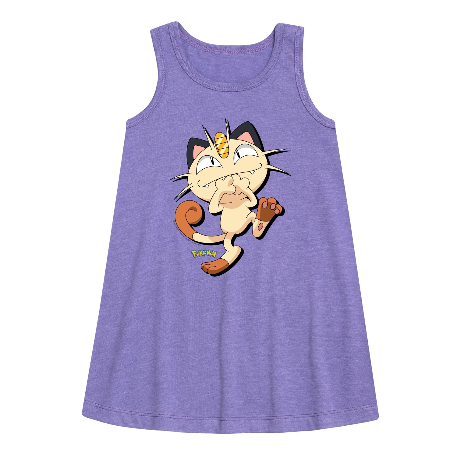 Pokémon - Meowth Mischevious Laugh - Youth Girls A-line Dress - Walmart.com