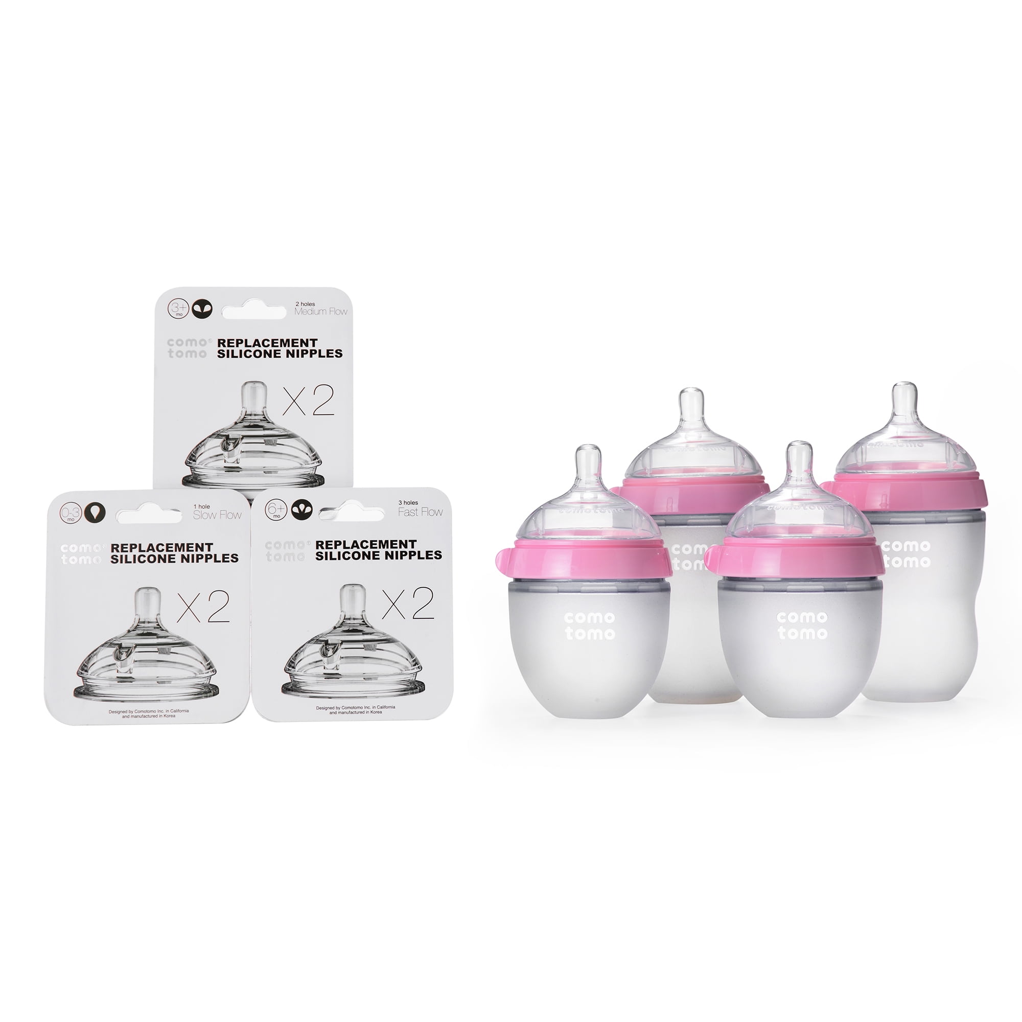 Click here for Comotomo Baby Bottle Bundle  Pink  1 Set prices