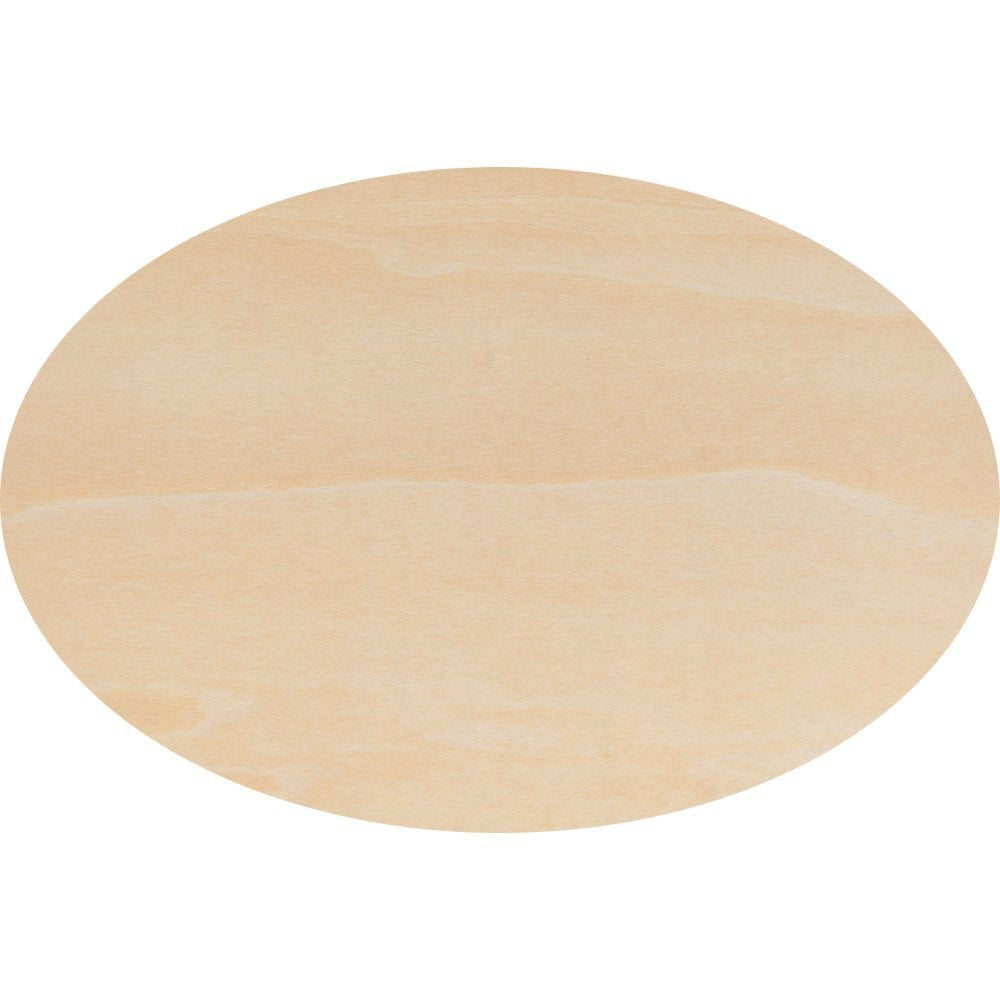 Wooden Oval Cutout 8.5 x 12 Inch Bag of 3 Unfinished Wood Oval Cutout ...