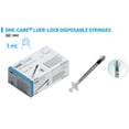 MediVena ONE-CARE 1ml Luer-Lock Syringes with Large Needles, Low Dead ...