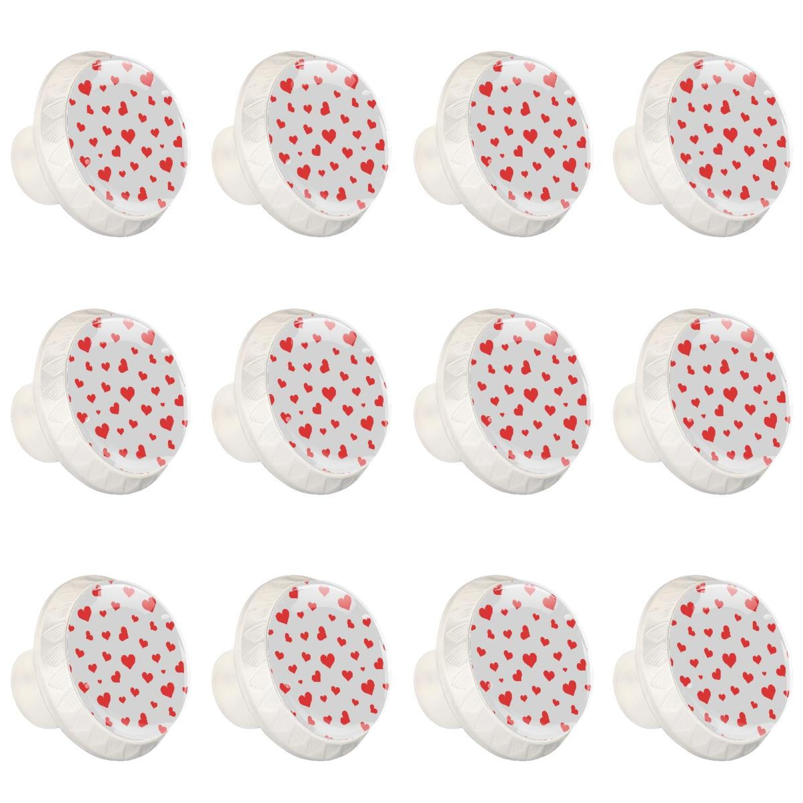 12 Pcs Loving Heart Pattern Knobs for Kitchen Cabinet Cupboard Dresser ...