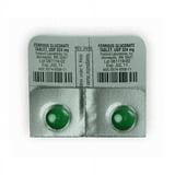 Ferrous Gluconate 324mg Tablets, Green, 100 Count in 10x10 Blister ...