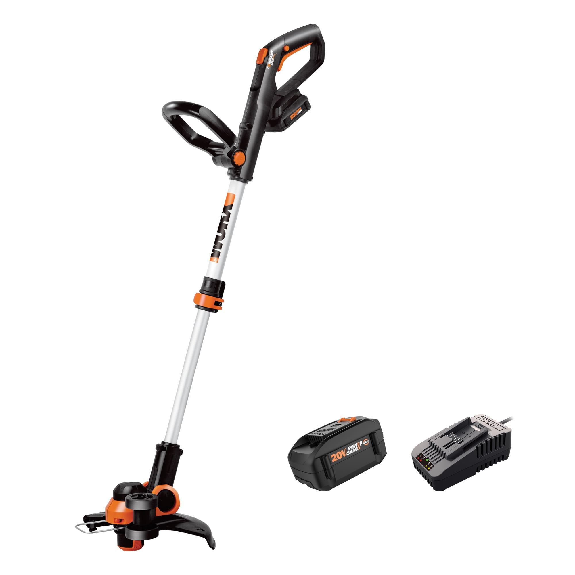 Worx Wg163 10 Gt 3 0 20v Powershare 12 Cordless String Trimmer And Edger