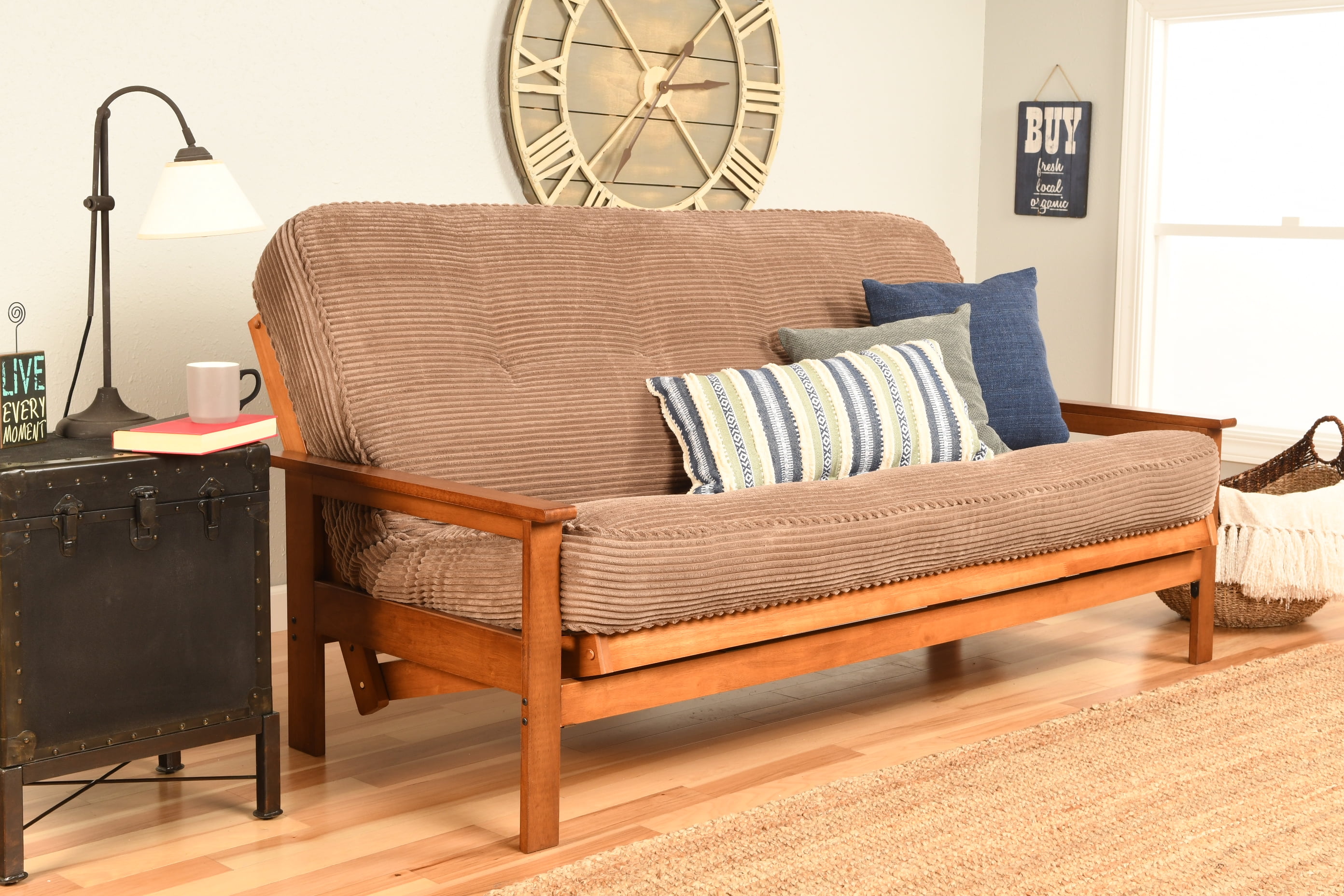 Albany Futon in Barbados Finish, Multiple Colors - Walmart.com