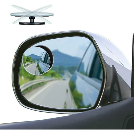 SHARKDOOK 2 Pack 2 Inch HD Glass Convex Round Blind Spot Mirrors For ...