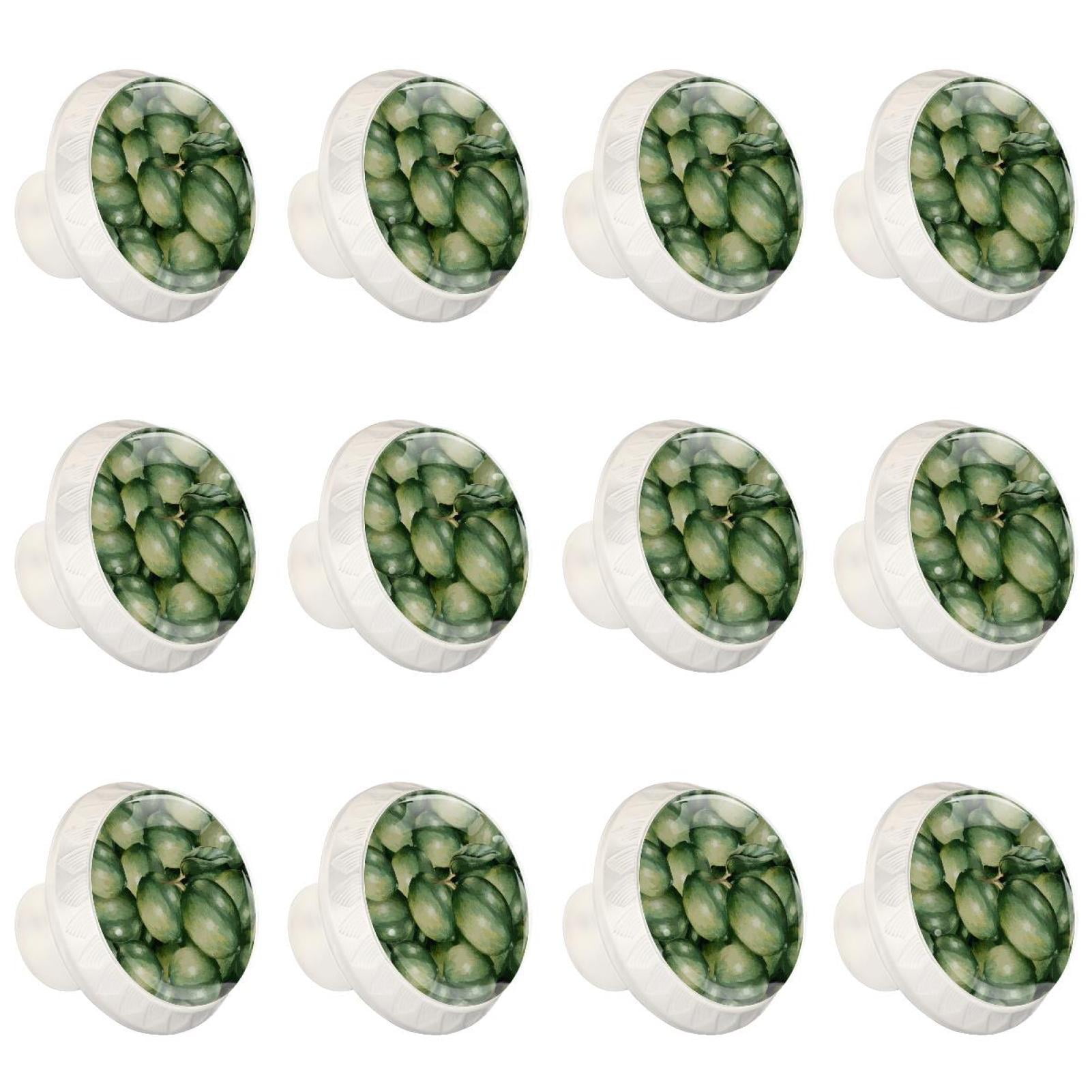 12 Pcs Green Fruit Knobs for Kitchen Cabinet Cupboard Dresser Bookcase ...