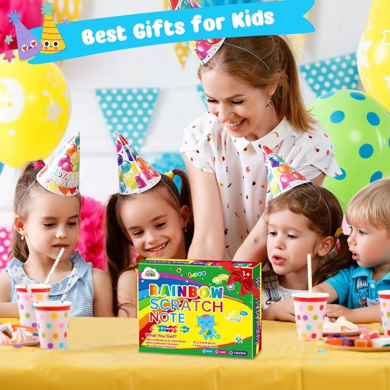 Playdough Sets For Toddlers Colorful Scratch Art Paper Birthday Party ...