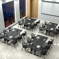 10 Pack Folding Conference Table, Conference Room Tables with Sheels ...