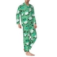 Adobk Sheep Zzz Print Mens Pajamas Set Long Sleeve Soft Pajamas for Men ...