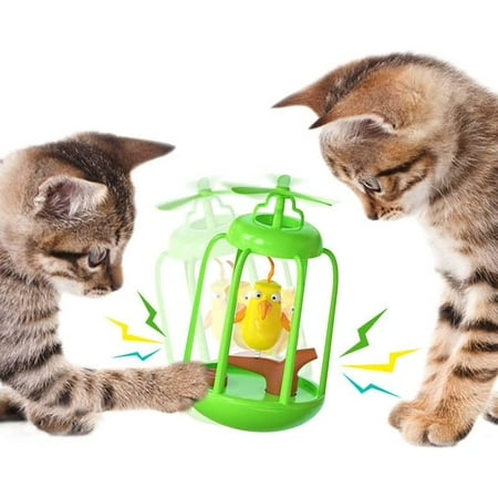 LuoHeng Jouets interactifs pour chat pour cage à oiseaux pour chat d ...