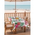 60x84 Inch Outdoor Tablecloth with Umbrella Hole Zipper Rectangle Pink ...