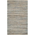 SAFAVIEH Cape Cod Beuregard Braided Striped Jute Area Rug, 6' x 6 ...