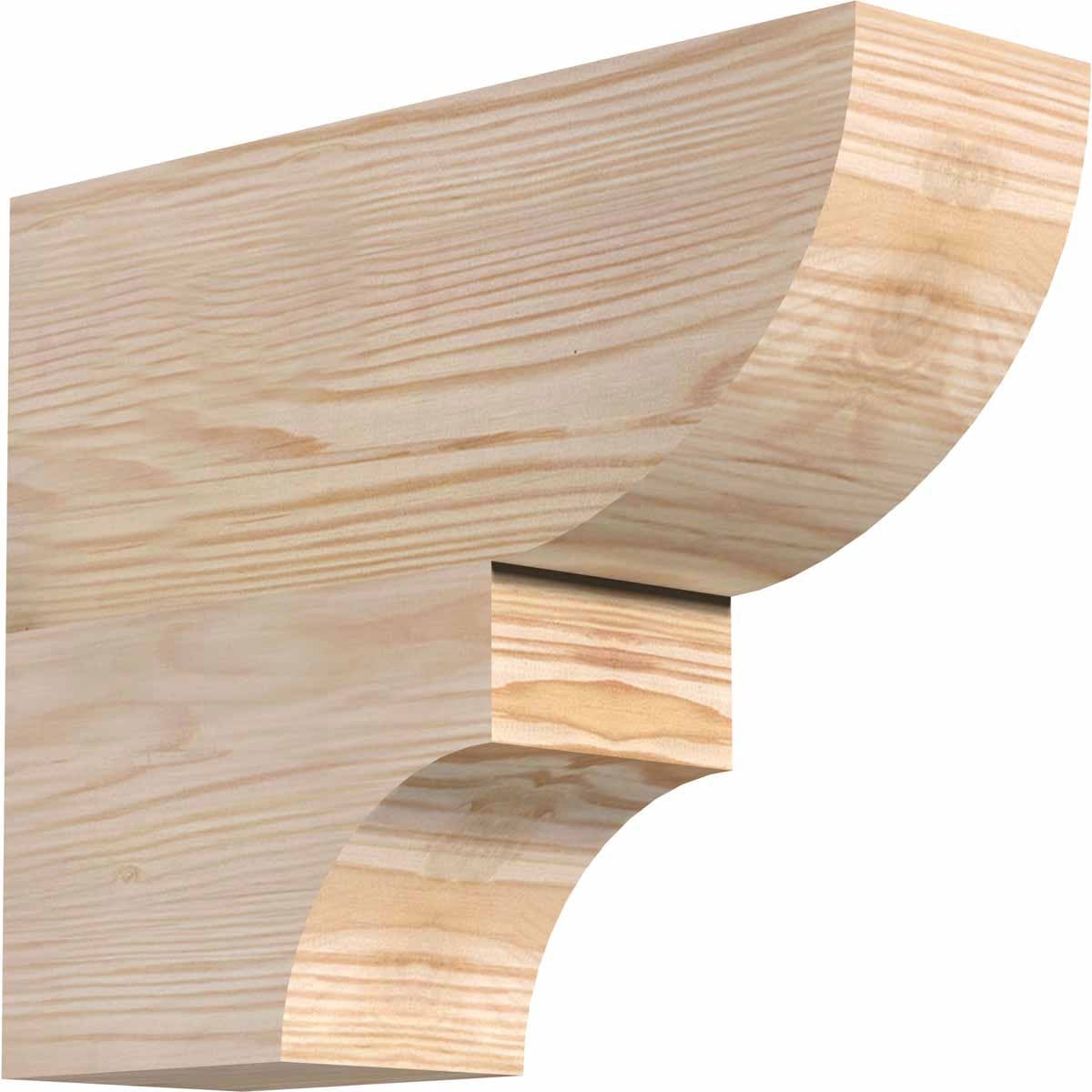 3 1/2"W x 10"H x 12"L Ridgewood Smooth Rafter Tail, Douglas Fir ...