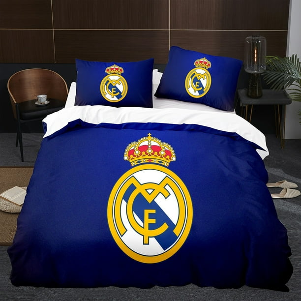 Three-piece Real Madrid Bedding Set, Team Print Quilt Cover, Duvet ...