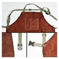 Cowhide Welding Suit Apron Washable Heat Insulat Leather Soldering ...