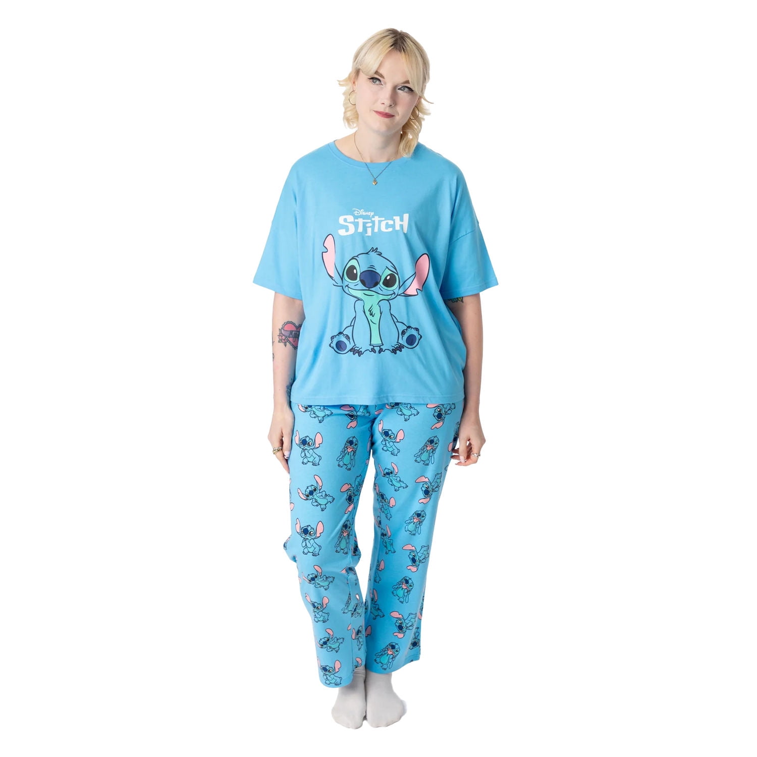 Lilo & Stitch Womens Short-Sleeved Pyjama Set S