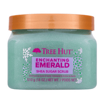 Tree Hut Enchanting Emerald Shea Sugar Exfoliating and Hydrating Body Scrub, 18 oz - Walmart.com