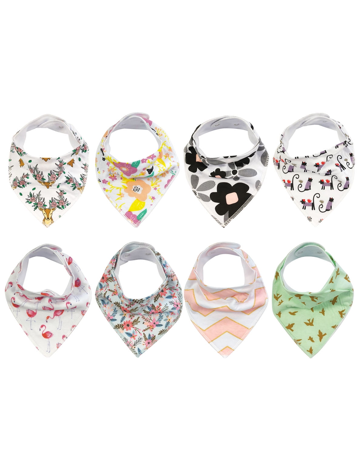 Wrapables® Baby Bandana Drool Bibs, Super Soft and Absorbent Bibs for ...