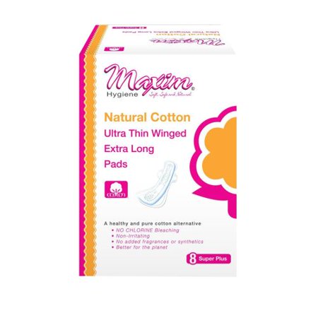 Maxim Hygiene Products Ultra Thin Winged Extra Long Pads, 8 Count ...