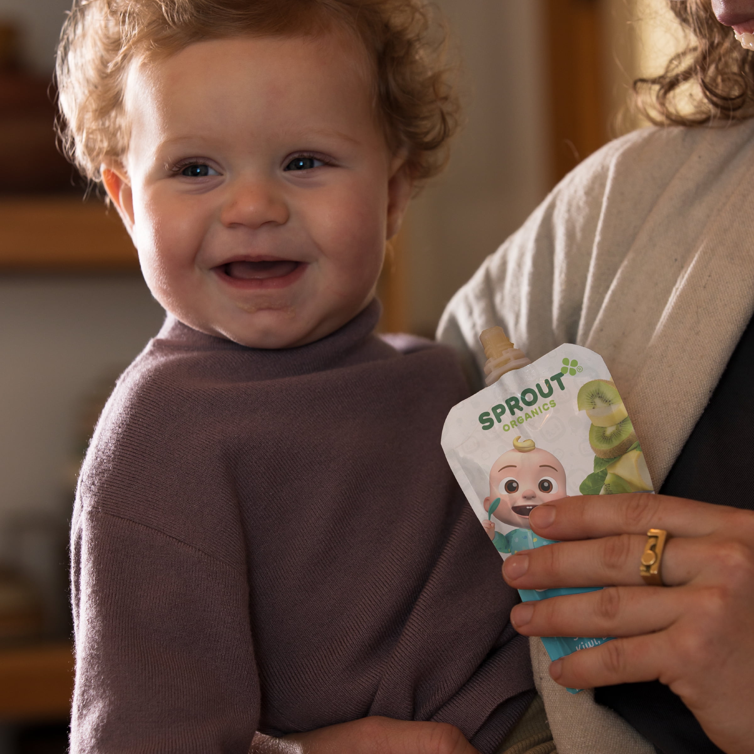 CoComelon Sprout Power Pak Organic Toddler Food Pouches, Kiwi with ...