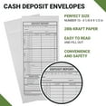 100 Cash Drop Envelopes - Bulk Cashier Deposit Envelopes for Cash ...