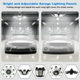 PANGOLIN LED Garage Lights, 2 Pack 200W, 8 Adjustable Panels, 40000LM ...