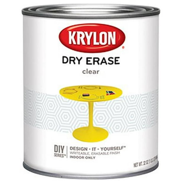 Krylon 32 oz Dry Erase Brush on Paint - Walmart.com