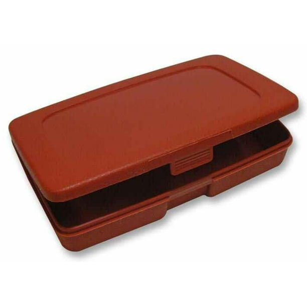 RARAION - Red Polypropylene Hinged Box - 35mm x 185mm x 110mm - Walmart.com