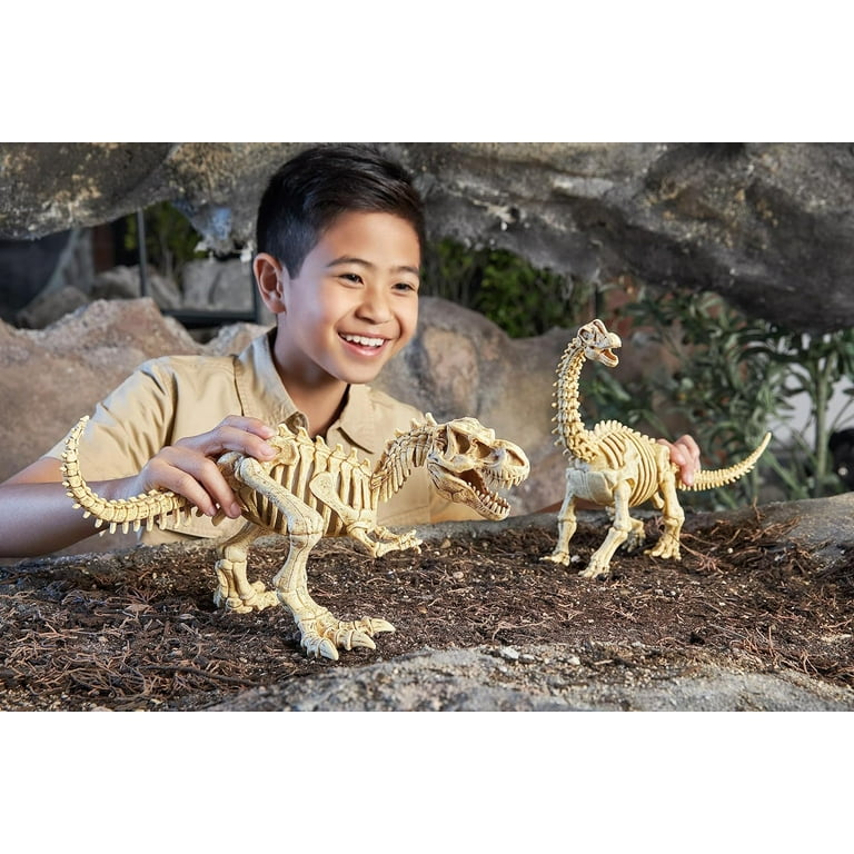 Dino Skeleton Robo Alive Mega Dino Fossil Find (T-Rex) By ZURU Dig And ...