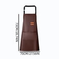 Partheme PU Leather Apron for Men, Waterproof Leather Apron with ...