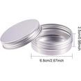 1Box Round Aluminium Tin Cans Aluminium Jar Storage Containers for ...