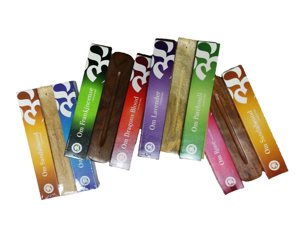 Om Incense Works x2 15grams Om Incense Gift Pack W Burner Assorted ...