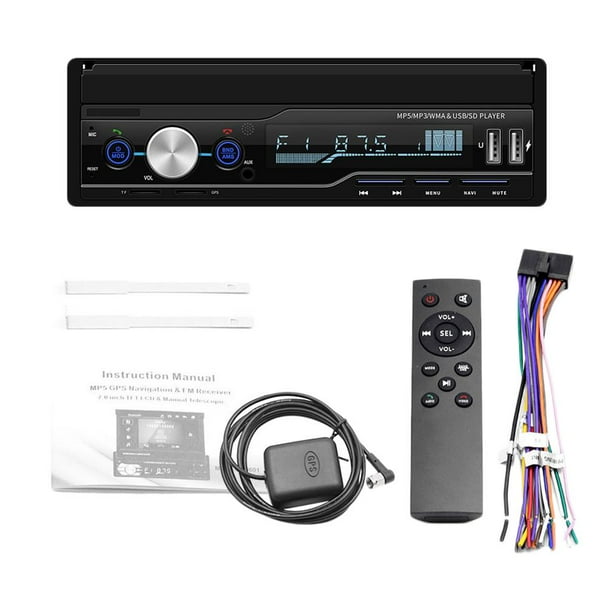 2Din 7 pulgadas Estéreo para automóvil Repro de video MP5 BT4.0 Carga USB Soledad Coche MP5 ...