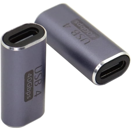 HUSERYT Two sets of USB C female connectors to 40gb/s 100 w USB 4.0 ...