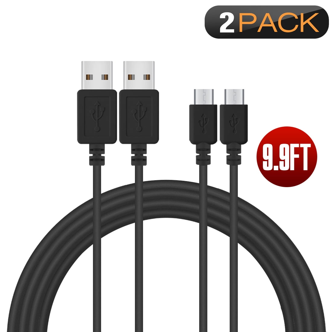 Geekria PS4 Controller Charging Cable for Playstation 4, DualShock 4 ...