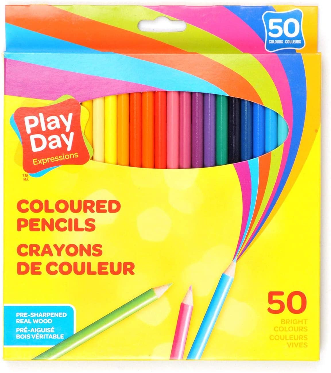 Play Day 50 COUNT Colored Pencil COLORED PENCIL | Walmart Canada