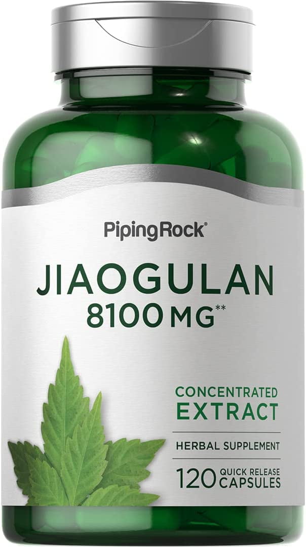 Jiaogulan Capsules 8100mg | 120 Count | Gynostemma Leaf Extract | by ...
