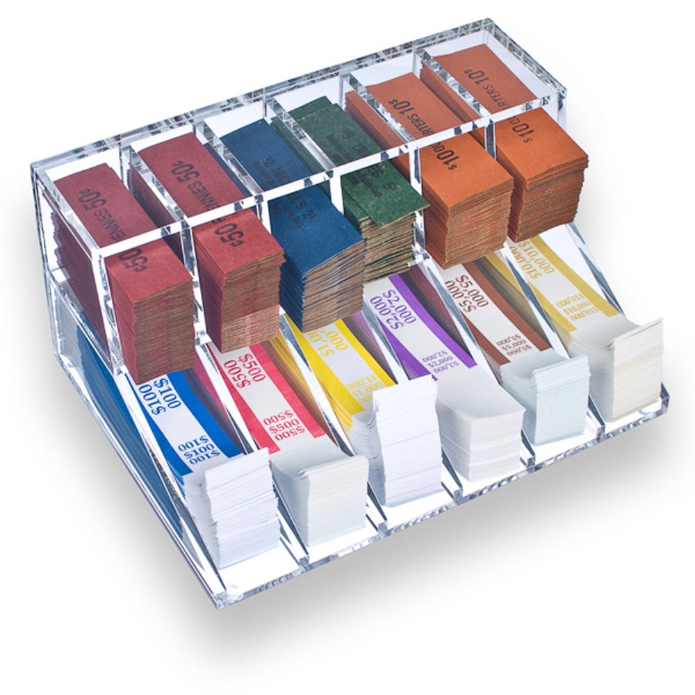 Currency Band/Coin Wrapper Combo Organizer - Clear - Strap Rack ...