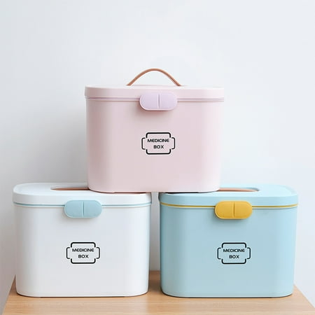 Family Medication Box Portable First Aid Box Family Medication Box ...