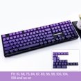 134 Purplee Gradients Original Height Keycaps Side Print Backlit Dye ...