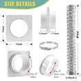 TUOOWO Quick Connect Dryer Vent Connector Kit - 4in-5ft Hose - Walmart.com