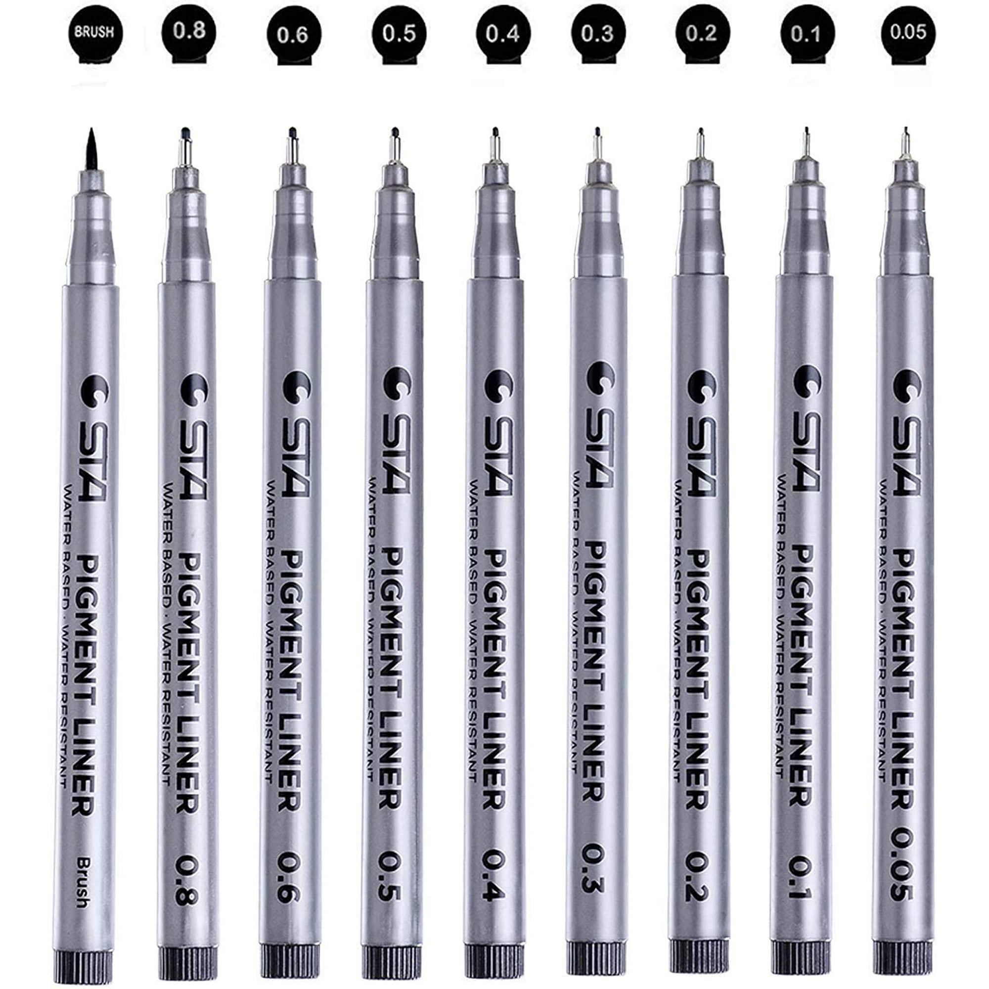 Click here for Laicaiw Black Micro-Pen Fineliner Ink Pens Waterpr... prices