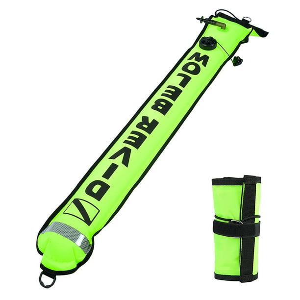 4FT High Visibility Inflatable Scuba Diving Surface Marker Buoy ...
